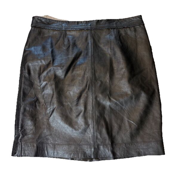Jaclyn Smith | Skirts | Vintage Jaclyn Smith Genuine Black Leather ...